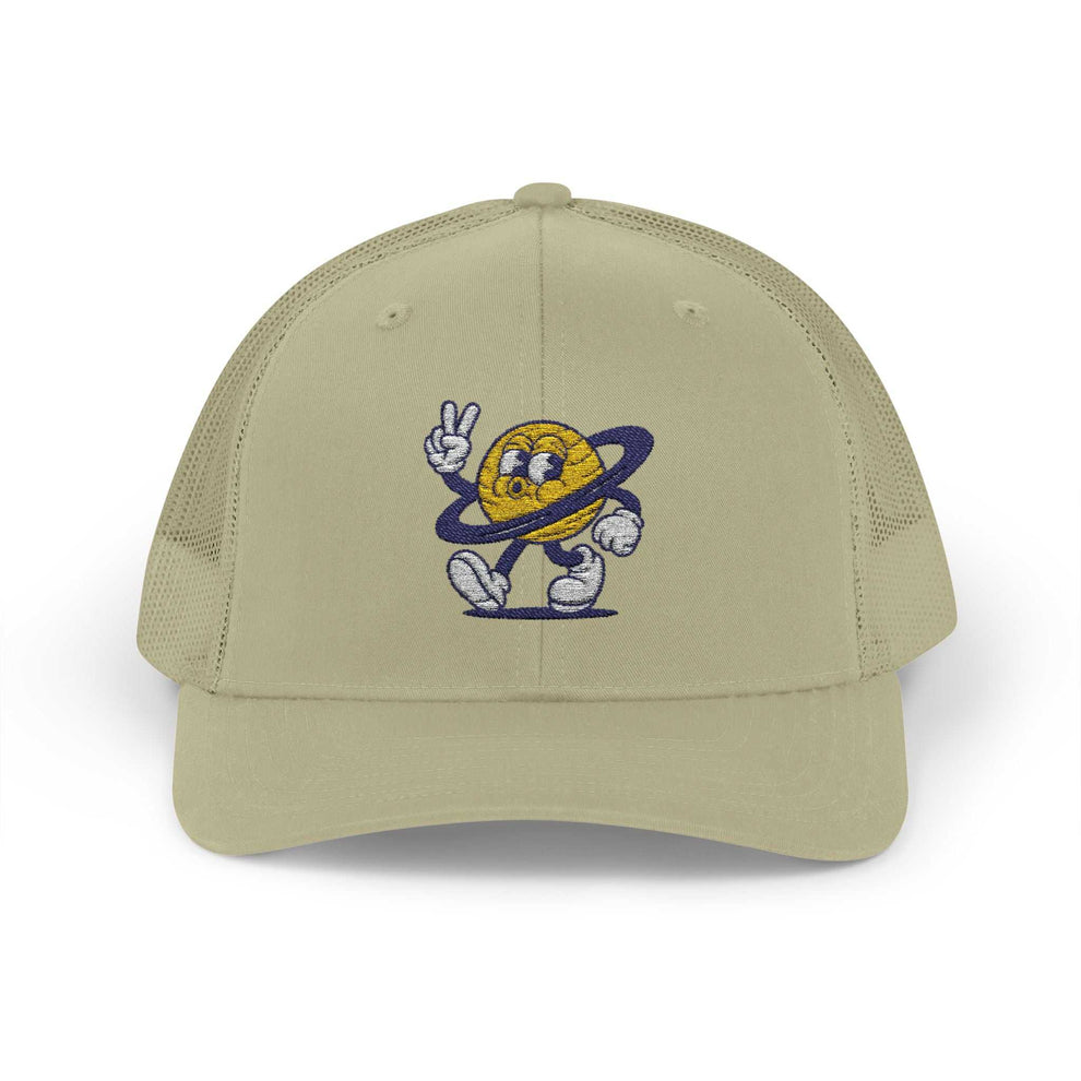 Planet Smile Trucker Cap - Fun Retro Space Cartoon Hat for Kids ...